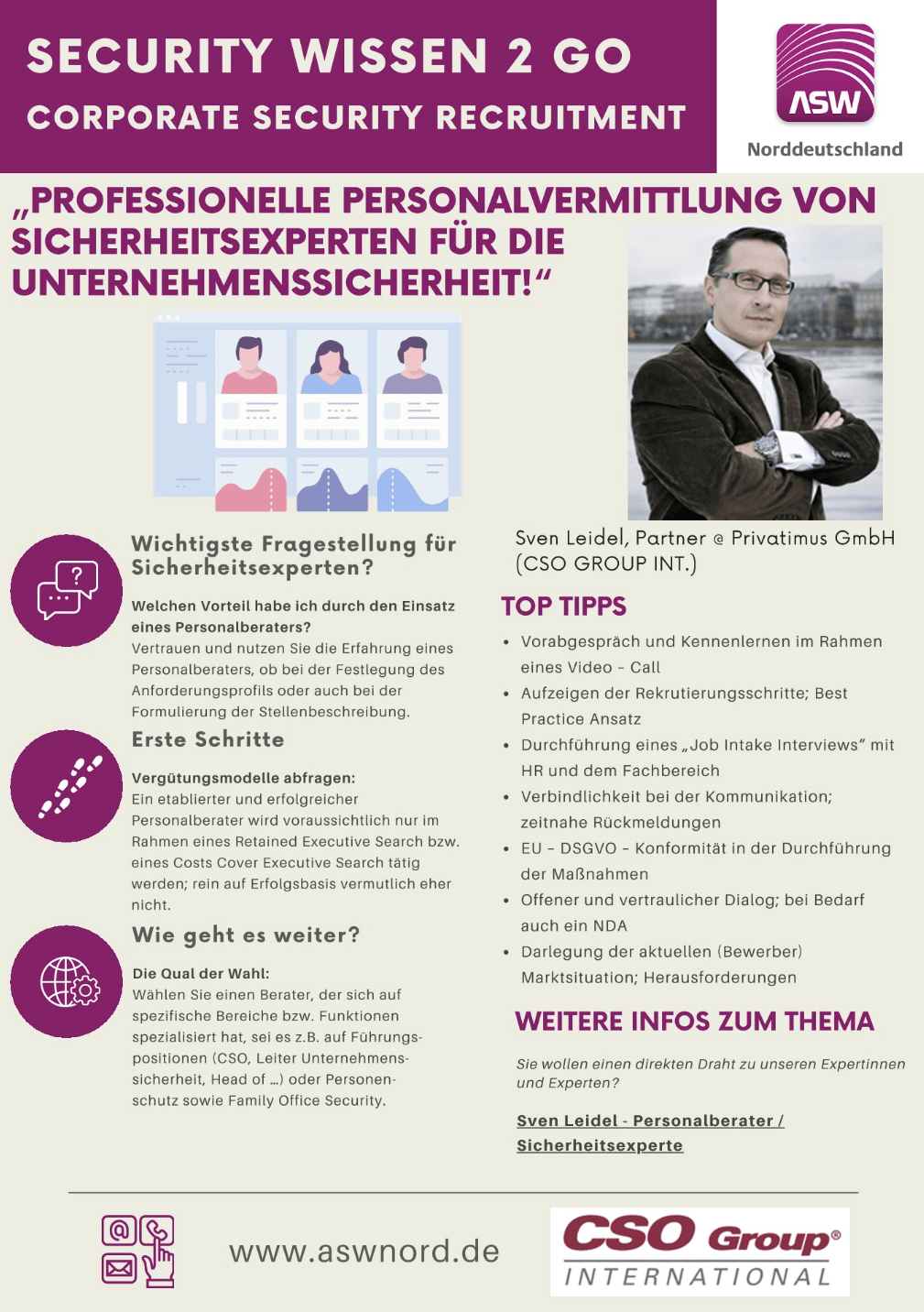 ASW NORD ... Security Wissen 2 Go: Corporate Security Recruitment | CSO ...
